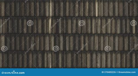Seamless Shingle Roof Tiles Vector Pattern 89988649