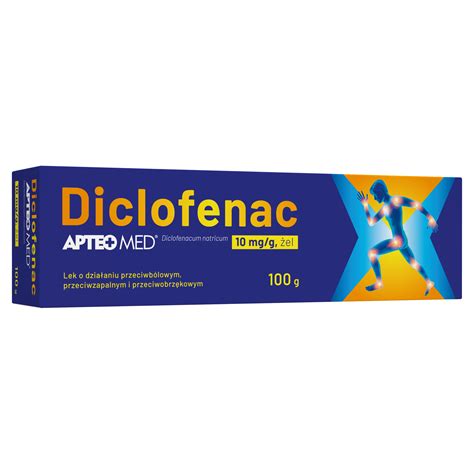 Apteo Diclofenac 10 Mgg żel 100 G Melisapl