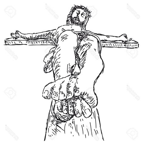 Jesus On The Cross Drawing