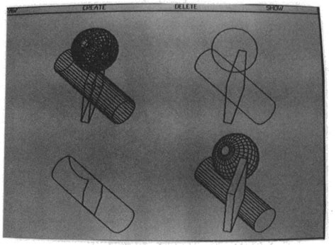 Boolean Intersection And Union Processes Applied To A Solid Cylinder Download Scientific