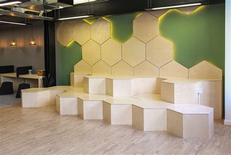 Hexagonal Seating For Office Spaces Scandinavian Style At Seedrs