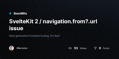 sveltekit 2 navigation from url issue stackblitz