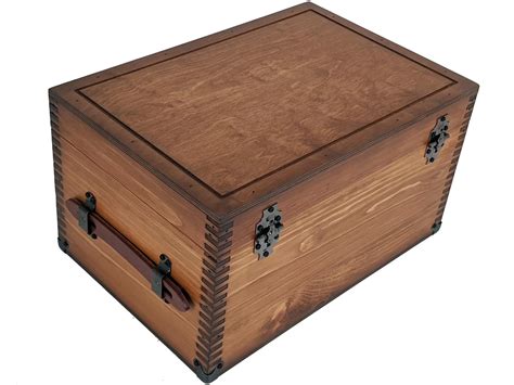 Plain Large Keepsake Box Relic Wood