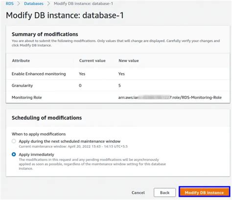 Enabling Enhanced Monitoring For Amazon RDS
