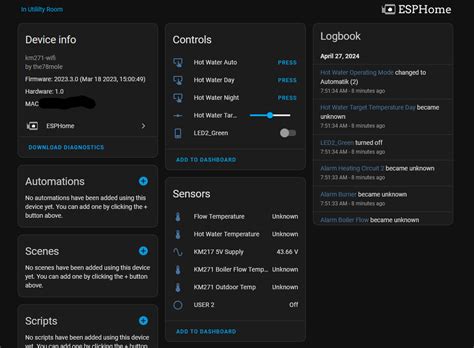 Buderus Logamatic 2107 Km271 Replacement With Wifi Using Esp32 And