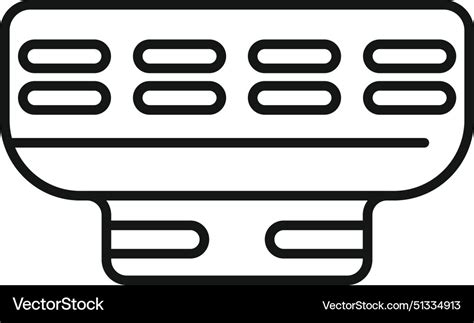 Outline Of A Ram Memory Module Royalty Free Vector Image