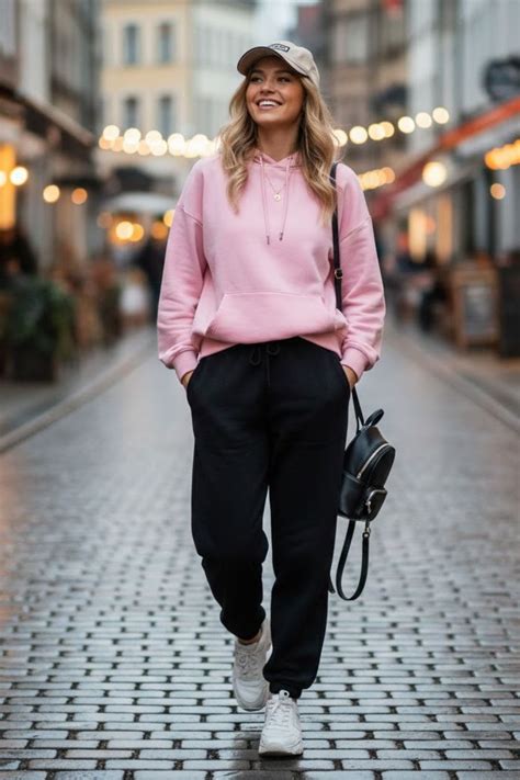15 Baggy Sweatpants Outfits Cozy Cool And Completely On Trend