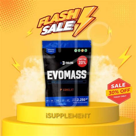 Promo Evomass Gainer 5 Lbs 2250 Gr Evo Mass 5 Lb 5lb Diskon 23 Di