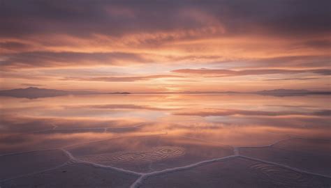 Free Salt Flat Sunset Image Sunset Reflection Mirror Download At