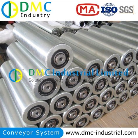 Logistic Conveyor Steel Rollers Driven Pulleys Drums Rubber Covered