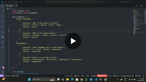 Pinnaclelabs Quizapp Pythonprogramming Internship2025 Soumya