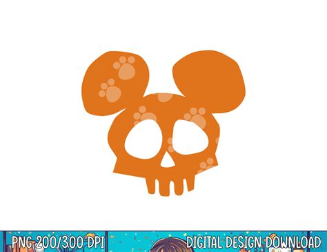 Disney Mickey Mouse Skull Halloween Png Sublimation Copy Inspire Uplift