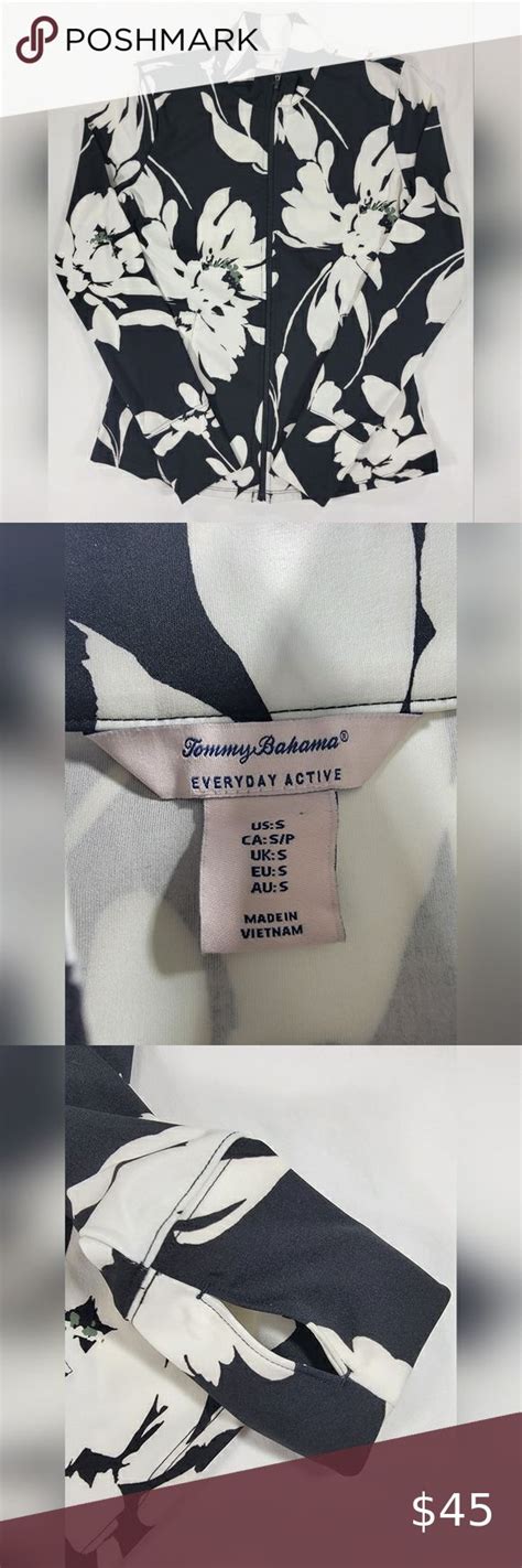 Tommy Bahama Everyday Active Floral Full Zip Performance Jacket Womens