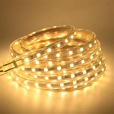 Smd 5050 Ac 220v Flexible Led Strip Light 60 Ledsm Ribbon Tape