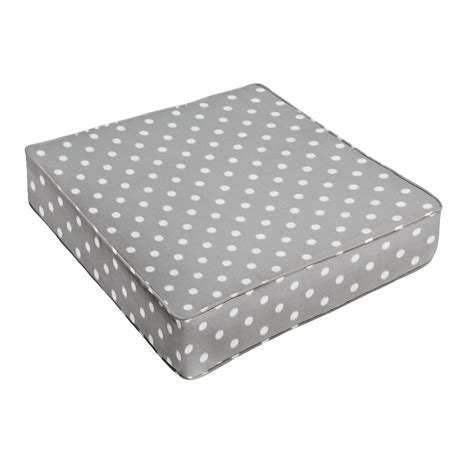 Sorra Home Outdoor Corded Deep Seating Cushion Ikat Dots Grey 23 In W
