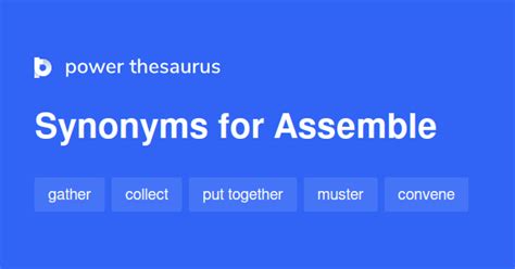 Assemble Synonyms 2 306 Similar Words And Phrases