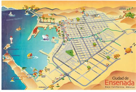 Map Of Ensenada City Area Map Of Mexico Regional Political Geography