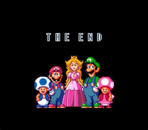 Old Very Normal Super Mario World Ending Screen By Glacialsiren484 On