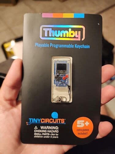 Tinycircuits Thumby Clear Tiny Game Console Playable Programmable