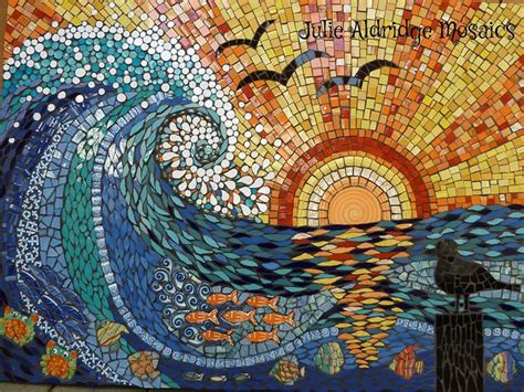 75 Best Beach Inspired Mosaic Images On Pinterest Stained Glass Mosaic Ideas And Stained