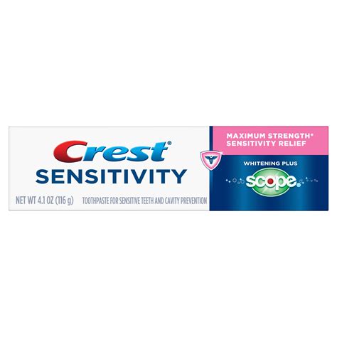 Crest Sensitivity Maximum Strength Sensitivity Relief Whitening Plus