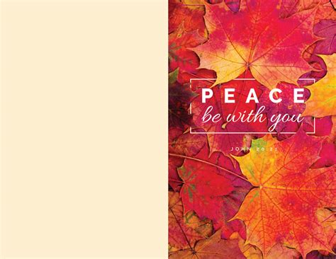 Vibrant Verse Fall Bulletin Church Bulletins Outreach Marketing