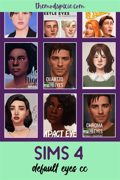 25 Sims 4 Default Eyes Cc And Default Replacements The Mods Pixie