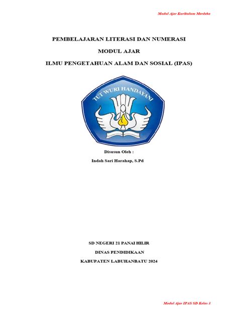 Modul Ajar Ipas Kelas 3 Indah Sari Harahap Pdf