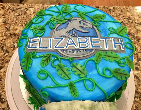 Jurassic World Cake With T Rex Image