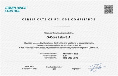 Security Infrastructure And Compliance Gcore