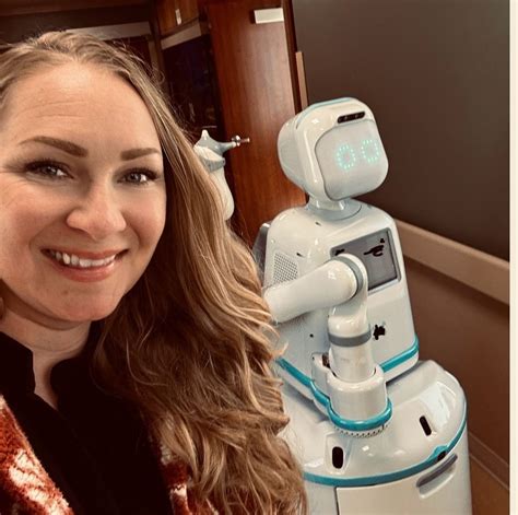 I Ran Into Moxi In The Hallway Today Moxi Is Our Robotic Assistant