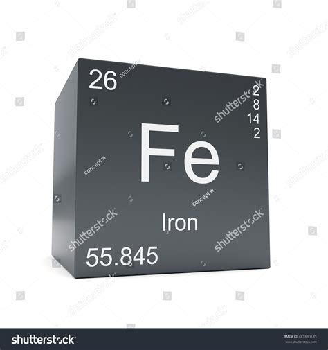 Iron Element Symbol Black And White Iron Element Symbol Black And White
