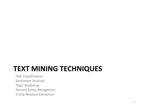 Ppt Text Mining Techniques Tools Ontologies And Shared Tasks