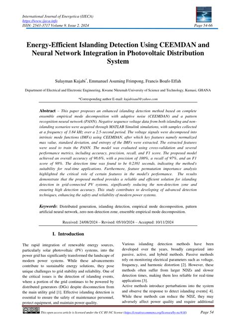 Pdf Energy Efficient Islanding Detection Using Ceemdan And Neural Network Integration In