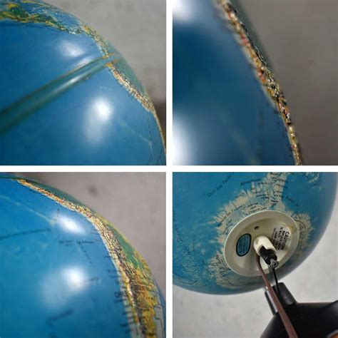Mcm Repogle World Horizon Series Lighted World Globe On Custom Pine