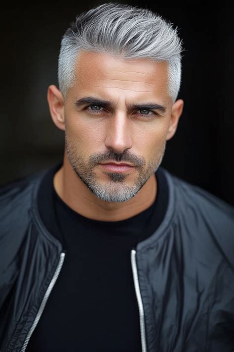 Short And Sophisticated Gray Hairstyles For Men Mens Silver Hair