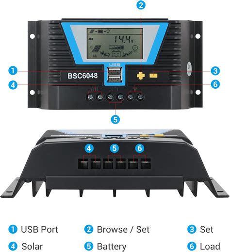 60amp 12v 24v 36v 48v Pwm Solar Charge Controller Ecgsolax