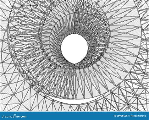 Abstract Structural Construction Vector Stock Illustration