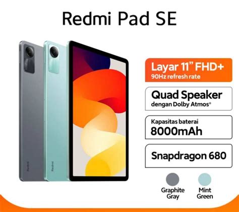 Redmi Pad Se Gb Garansi Resmi Lazada Indonesia