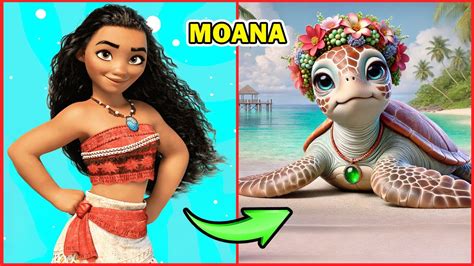 How Moana Characters As Turtle Versions 🌊🐢 Moana 2 Were Back 🏝️ Guess The Voice Quiz Youtube