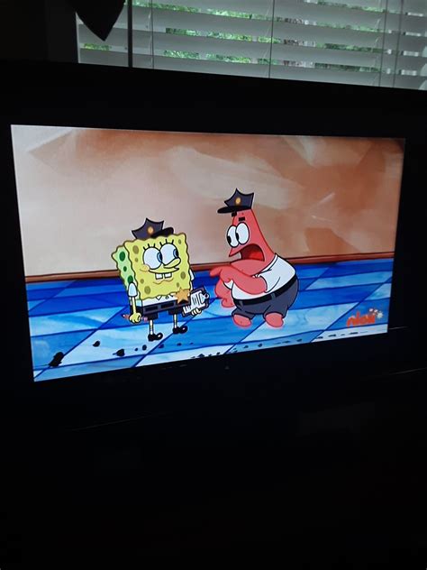 I Saw This Today And Spongebob And Patrick Are Security Guard For A Art