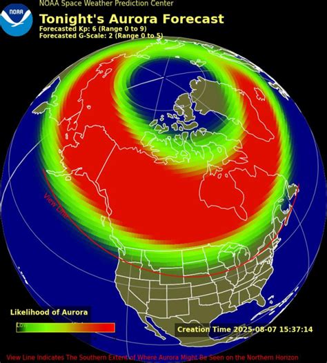Map Who May See Northern Lights As Coronal Mass Ejection Hits Earth