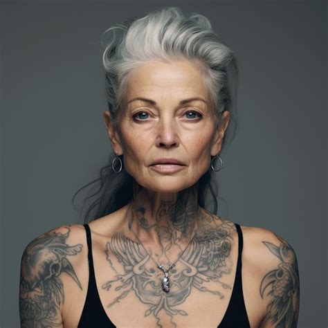 Pin By Nadia Moore On Advanced Style Older Women With Tattoos