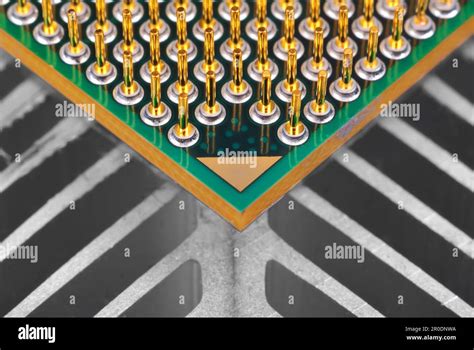 Computer Cpu Microprocessor On Cooling Pad Close Up Stock Photo Alamy