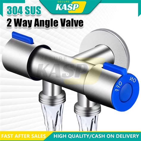 304 Stainless Steel Angle Valve 2 Way 1 2 Way Angle Valve With Ring