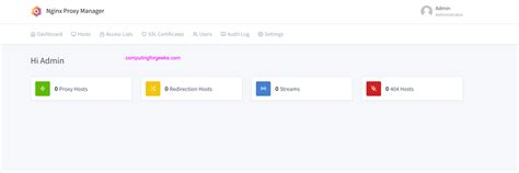 How To Run Nginx Proxy Manager In Docker Container Computingforgeeks