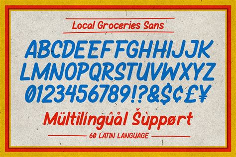Local Groceries Handwritten Font Duo Templatemonster