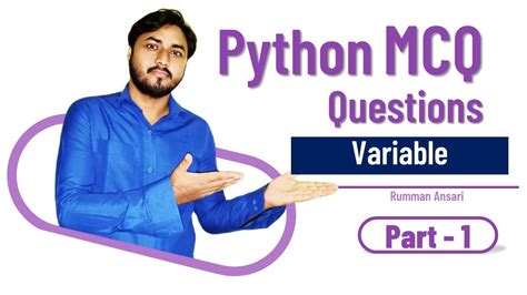 Python Mcq Questions With Answers Variable Youtube