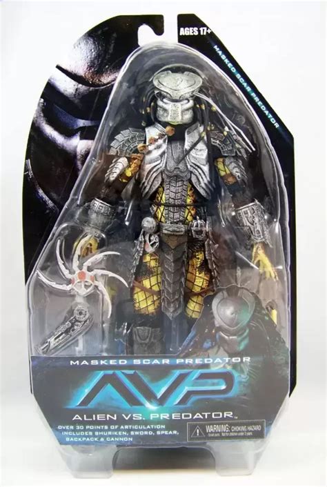 Alien Vspredator Masked Scar Predator Neca Action Figure
