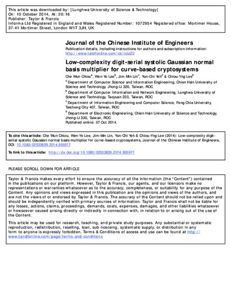 Pdf Low Complexity Digit Serial Systolic Gaussian Normal Basis Multiplier For Curve Based